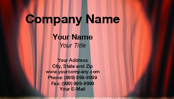 Stage Lighting Business Cards