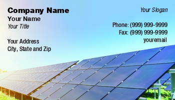 Solar Energy Business Cards