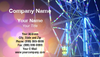 Stage Lighting Business Cards