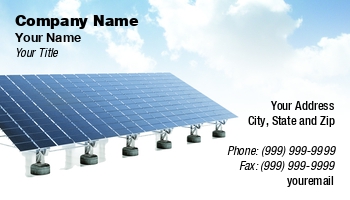 Solar Energy Business Cards
