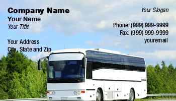 Bus Company Business Cards