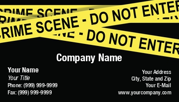 Criminal Investigator Business Cards