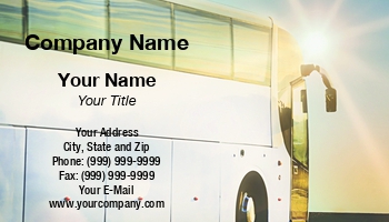 Bus Company Business Cards