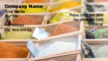 Spices Business Cards