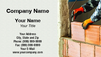 Masonry Business Cards