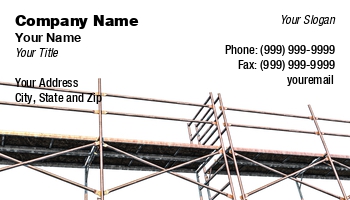 Scaffolding Business Cards