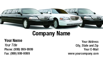Limo Service Business Cards