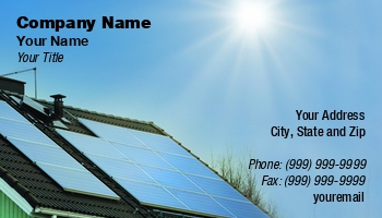 Solar Energy Business Cards