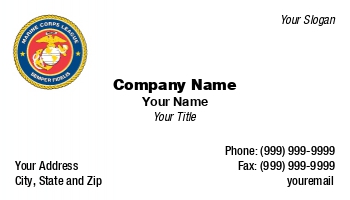 Marine Corps Business Cards
