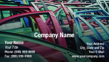 Wrecking Yard & Salvage Yard Business Cards