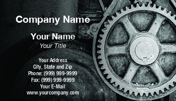 Machinery Business Cards