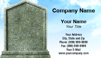 Cemetery Business Cards