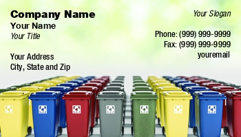 Garbage Container Business Cards