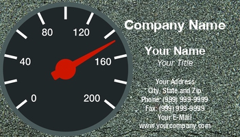 Speedometers Business Cards
