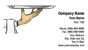 Waiter Business Cards