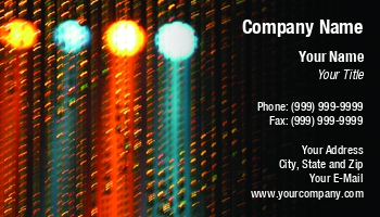 Stage Lighting Business Cards