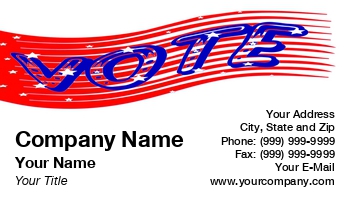 Politician Business Cards