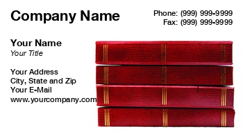 Antique Book Dealer Business Cards