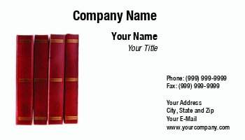 Antique Book Dealer Business Cards