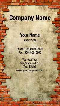 Masonry Business Cards