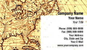 Map Distributor Business Cards