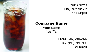One Free Drink Business Cards
