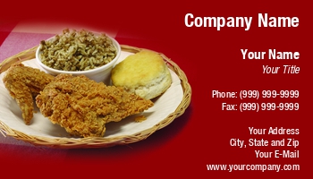 Fried Chicken Business Card