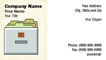 Checker Recordkeeper Business Cards