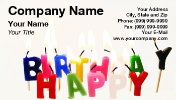 Party Planner Business Cards