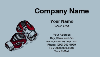 Boxing Business Cards : Page 6 of 8