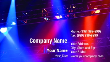 Stage Lighting Business Cards