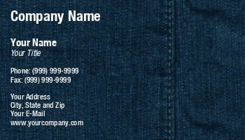 Jeans Business Cards