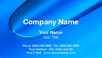 Water Treatment and Filtration Business Cards