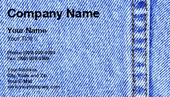 Jeans Business Cards