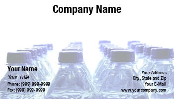 Bottled Water Business Cards