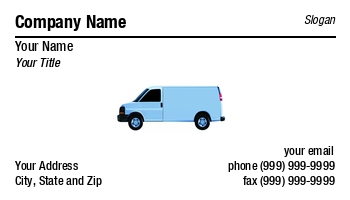 Shuttle Service Business Cards