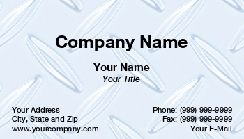 Aluminum Business Cards