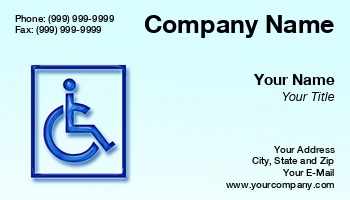 Disability Business Card Ideas