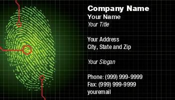 Criminal Investigator Business Cards