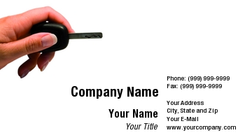 Valet Parking Business Cards