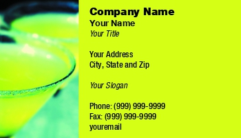 Cocktail Bar Business Cards