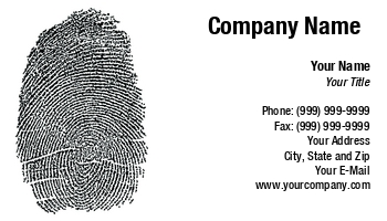 Crime Scene Investigator Business Cards