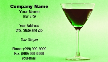 One Free Drink Business Cards