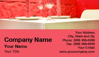 Banquet Hall Business Cards