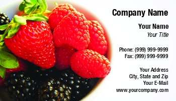 Fruit Business Cards