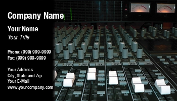 Audio Visual Collection Specialist Business Cards