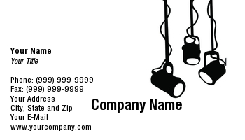 Stage Lighting Business Cards