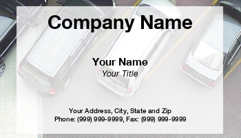 Valet Parking Business Cards