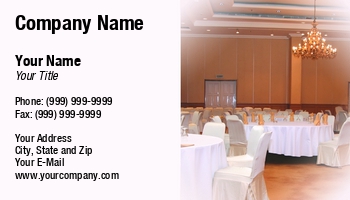 Banquet Hall Business Cards