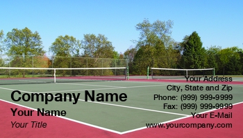 Tennis Business Cards